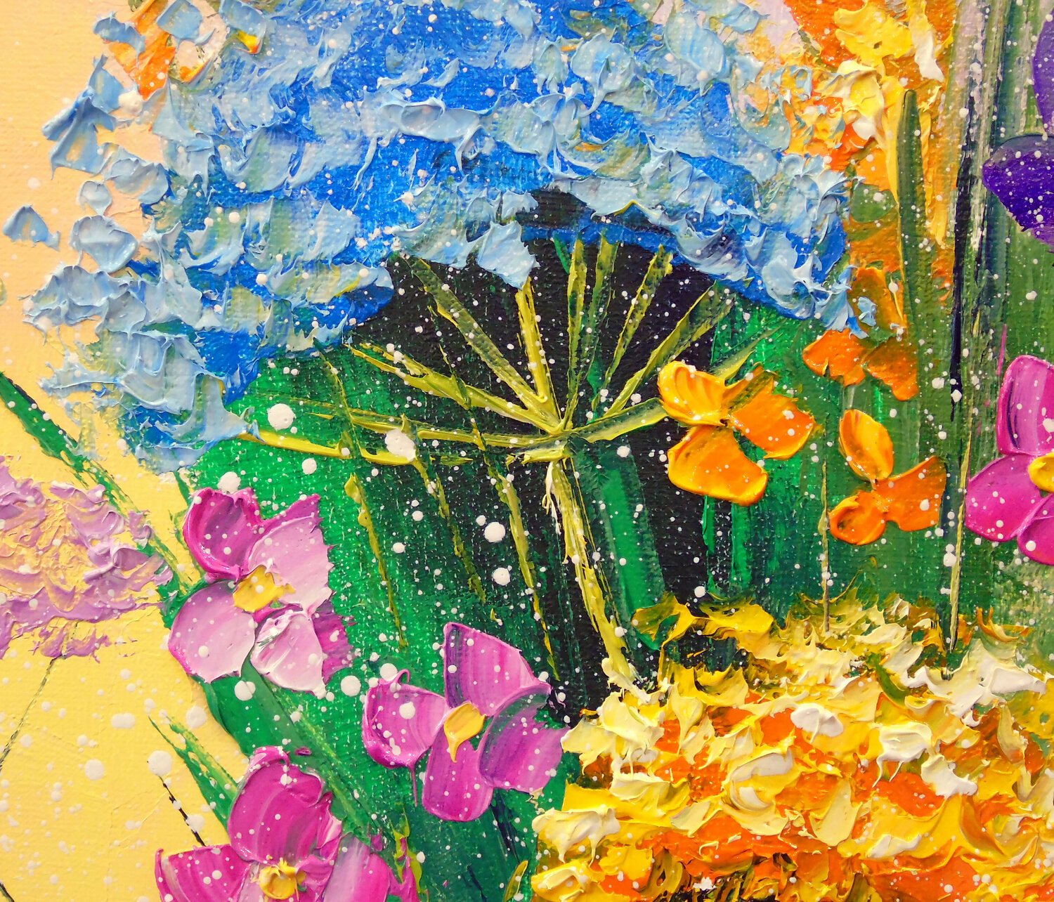 Bouquet of meadow flowers by Olha Darchuk (2021) : Painting Oil on ...