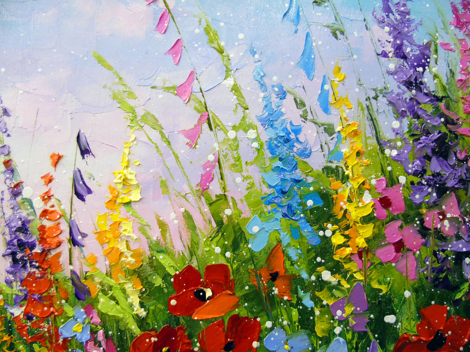Field flowers by Olha Darchuk (2022) : Painting Oil on Canvas - Singulart