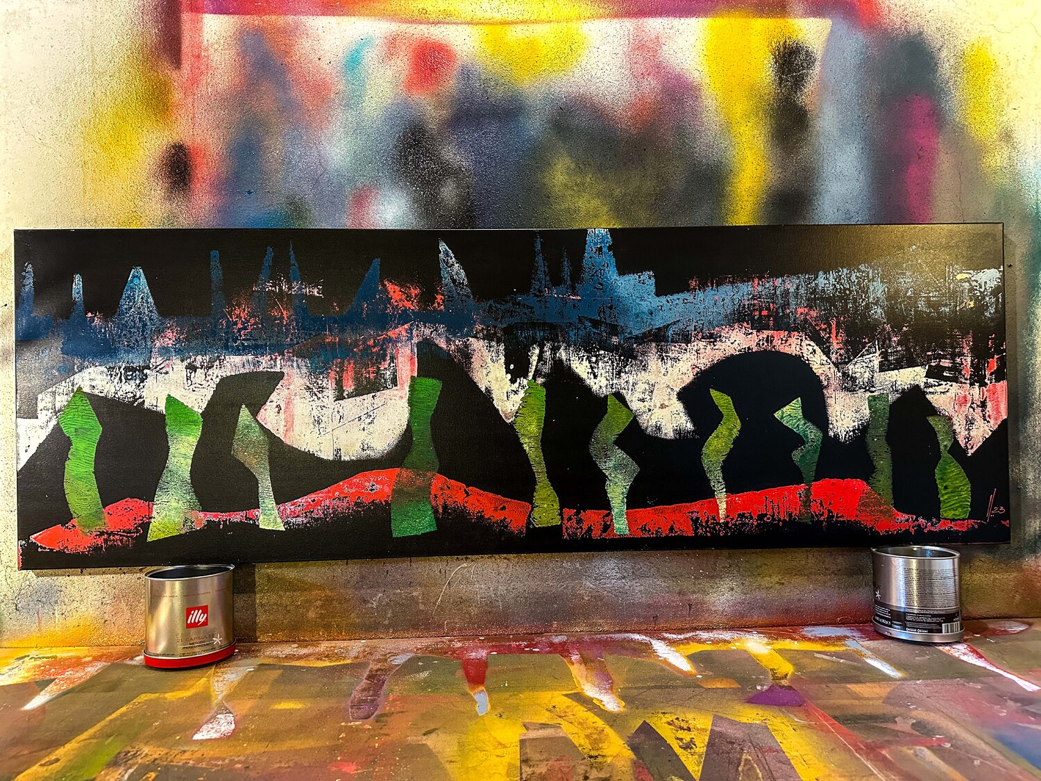 liguria_paesaggi nostri von Carlo Alberto Cozzani (2023): Malerei Acryl ...