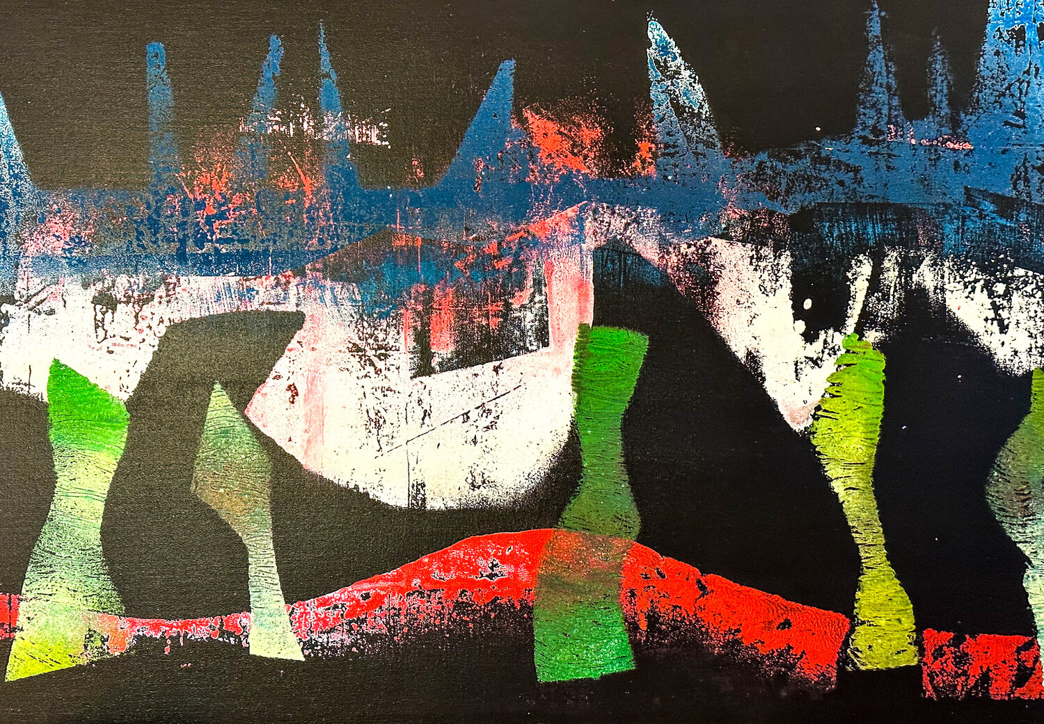 liguria_paesaggi nostri von Carlo Alberto Cozzani (2023): Malerei Acryl ...