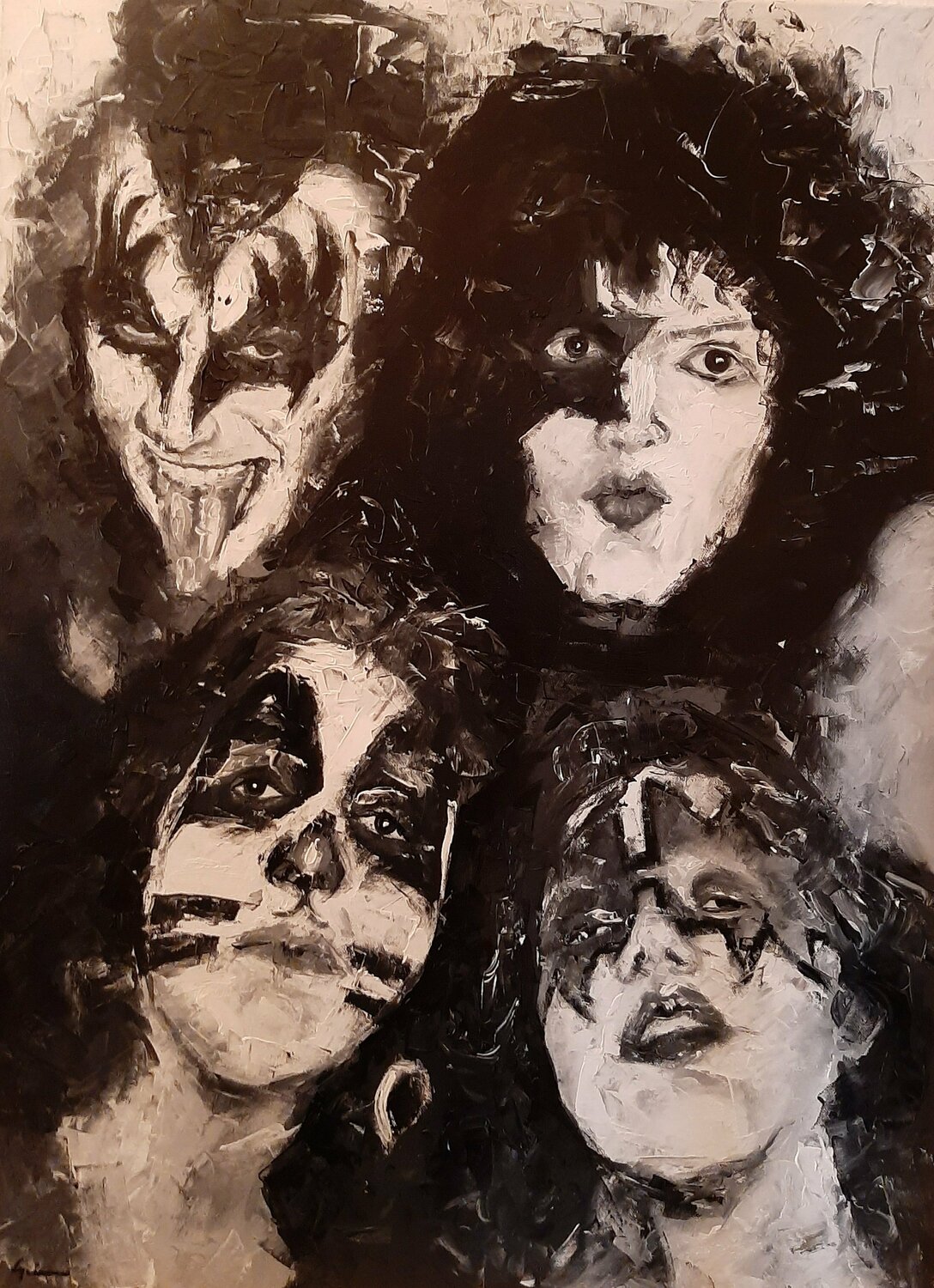 Kiss Band Painting