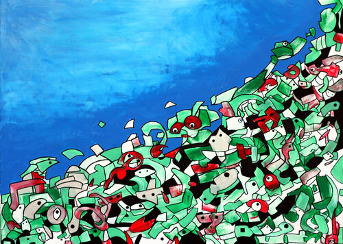 A look from the rear window by Riccardo Vitiello (2021) : Painting ...