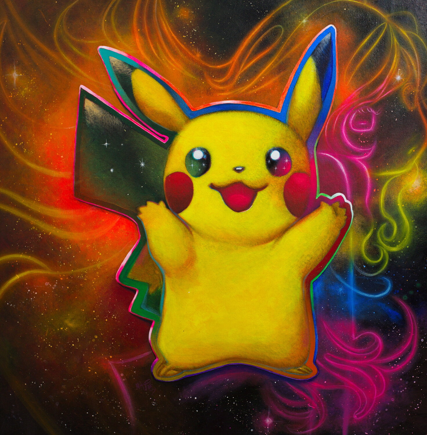 Meditation with Pikachu of Pokémon in acid universe (A collaboration ...