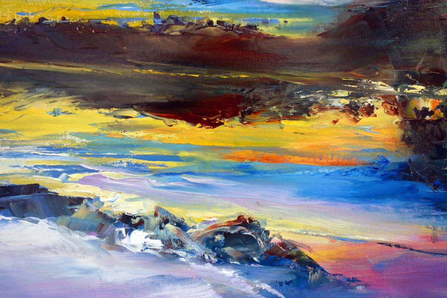 "Itinérance' by Thierry Landon (2024) : Painting Oil on Canvas - Singulart