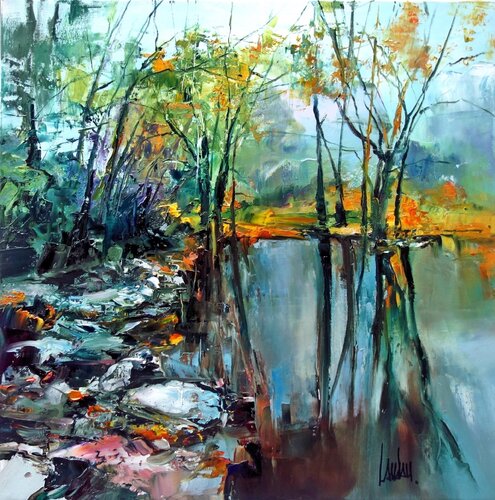 "L'orée" by Thierry Landon (2024) : Painting Oil on Canvas - Singulart