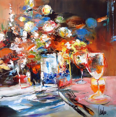 Chez Mora by Thierry Landon (2025) : Painting Oil on Canvas - Singulart