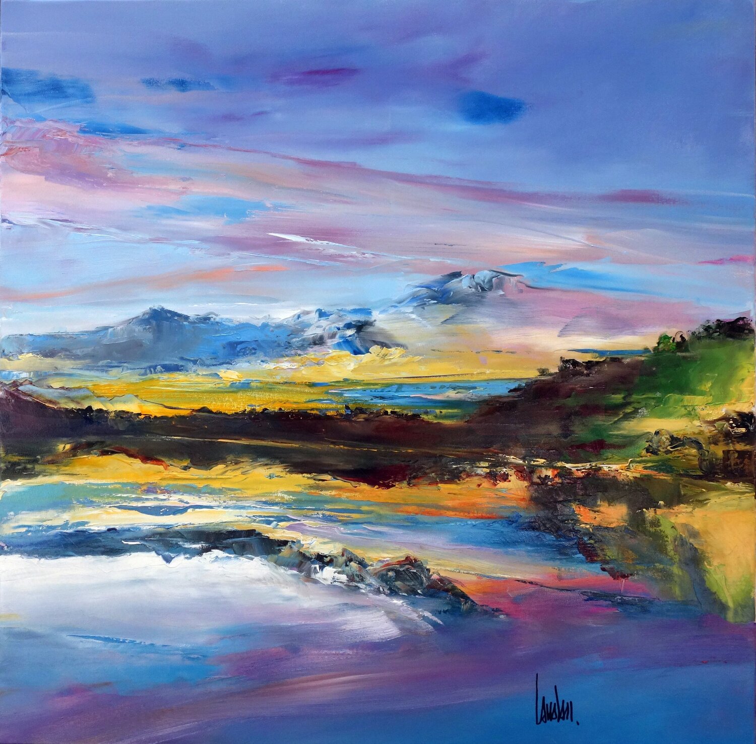 "Itinérance' by Thierry Landon (2024) : Painting Oil on Canvas - Singulart