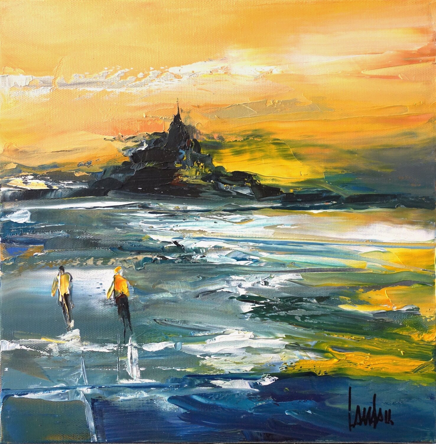 Le passage by Thierry Landon (2024) : Painting Oil on Canvas - Singulart