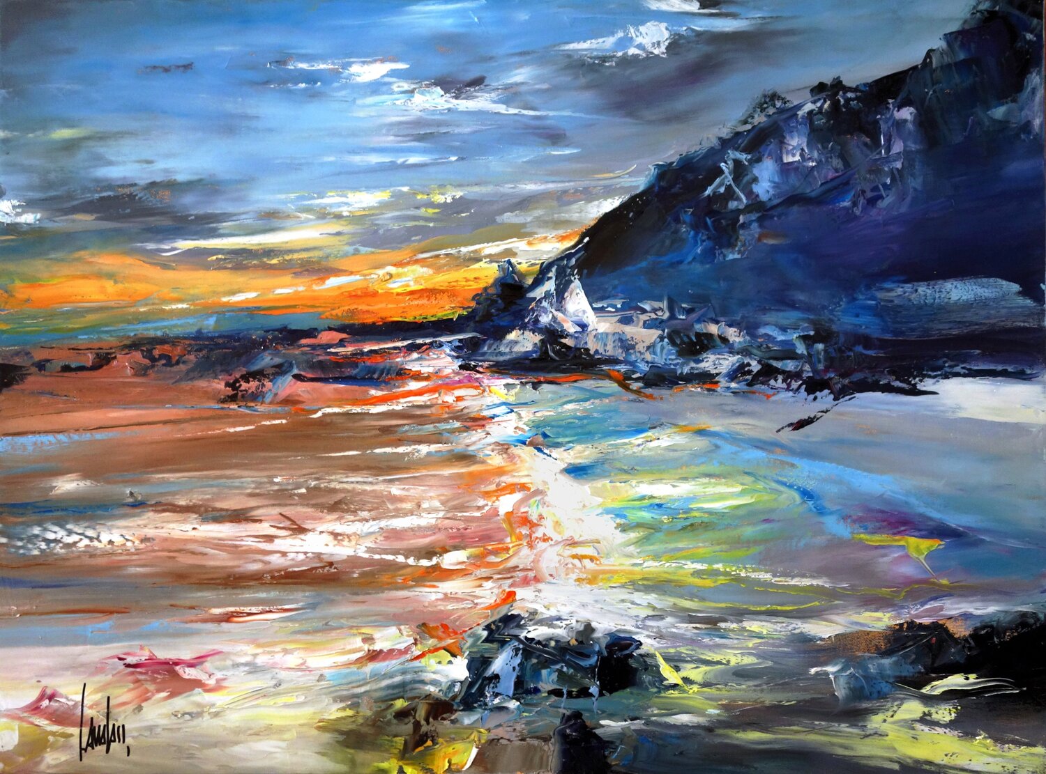 Bulles d'écumes by Thierry Landon (2025) : Painting Oil on Canvas ...