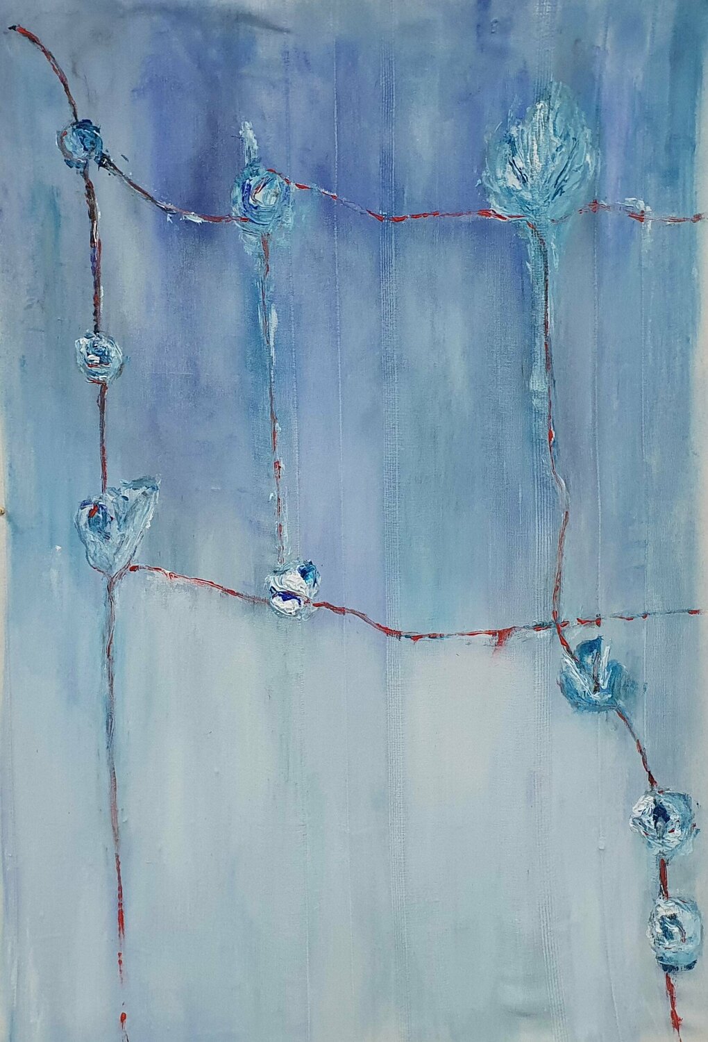 Winter flowers by Lina Martin Calvo (2022) : Painting Acrylic on Canvas ...