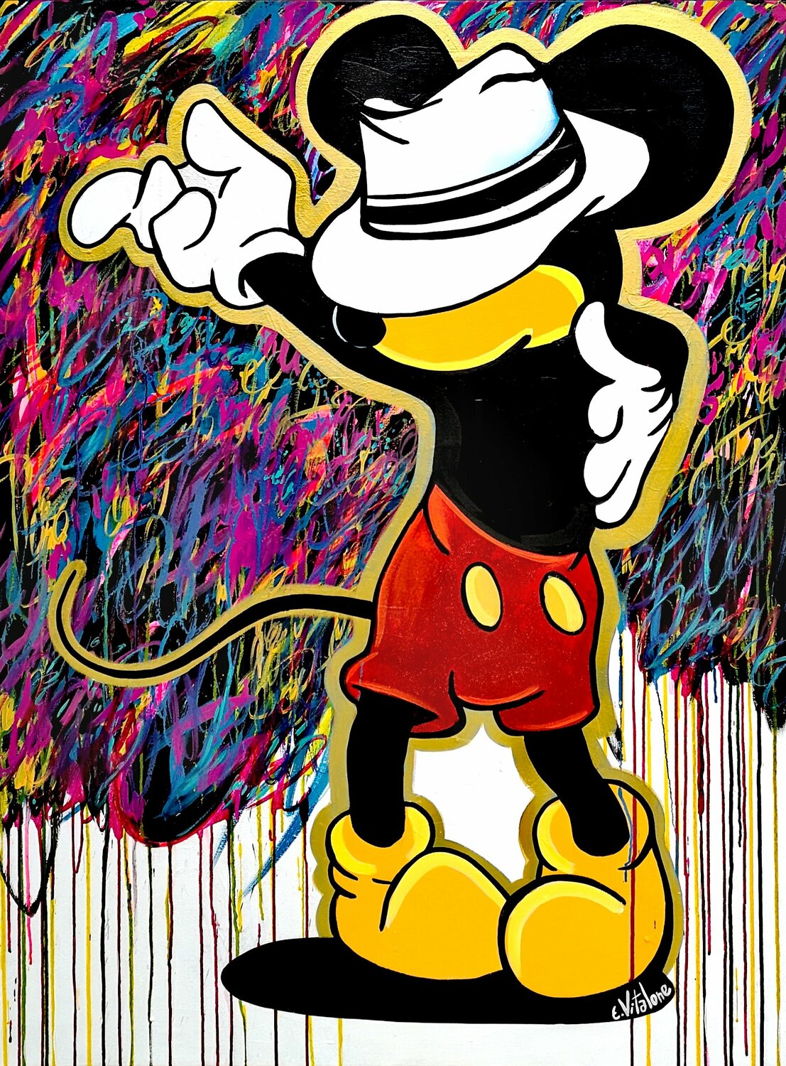 Mickey Jackson von Eddy Vitalone (2020): Malerei Acryl, Filz auf ...