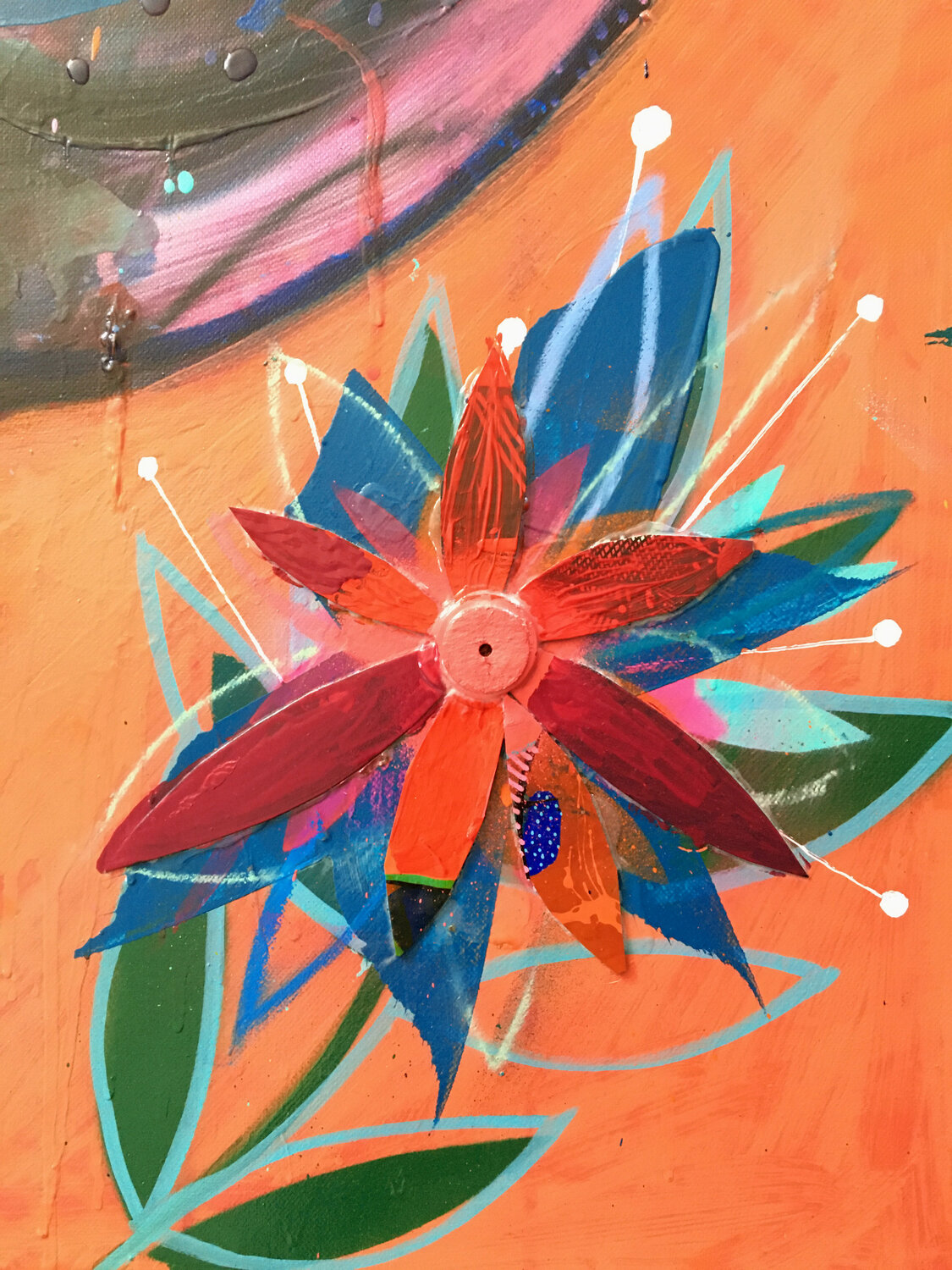 Tilapia Amoré by Seb (2025) : Painting Acrylic, Collage on Canvas ...