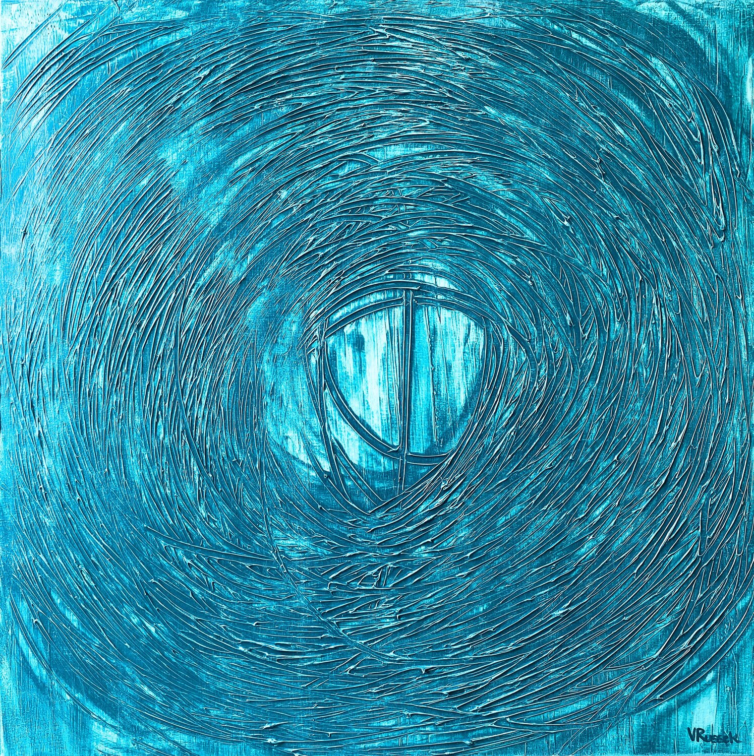 Vortex 40 von Veronica Russek (2023): Malerei Acryl auf Leinwand - Singulart