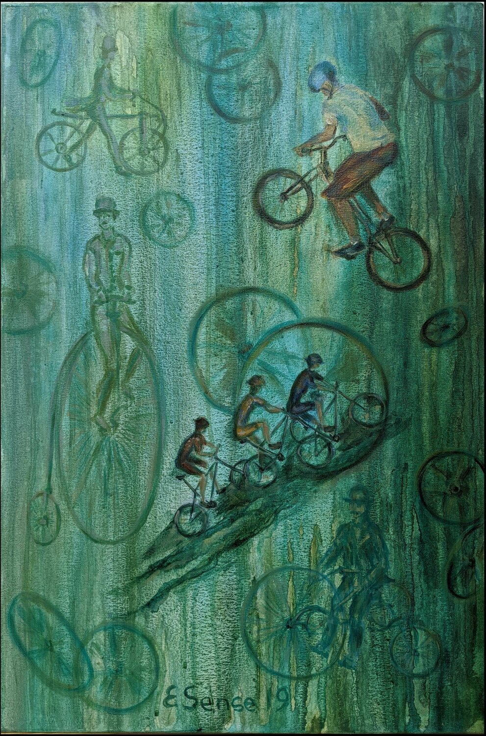 Evolution Bicycle Drawing