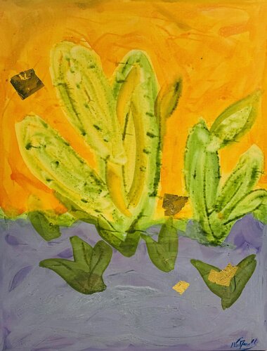 CACTUS GARDEN de Eva Marc'h (2025): Pintura Acrílico, Pigmento en ...