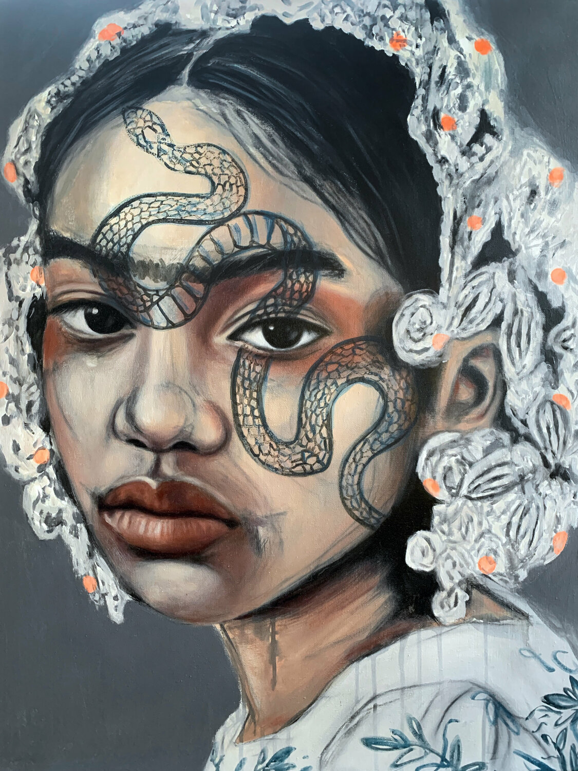 Memory Face 02 by Tanja Hirschfeld (2020) : Painting Acrylic, Oil on ...