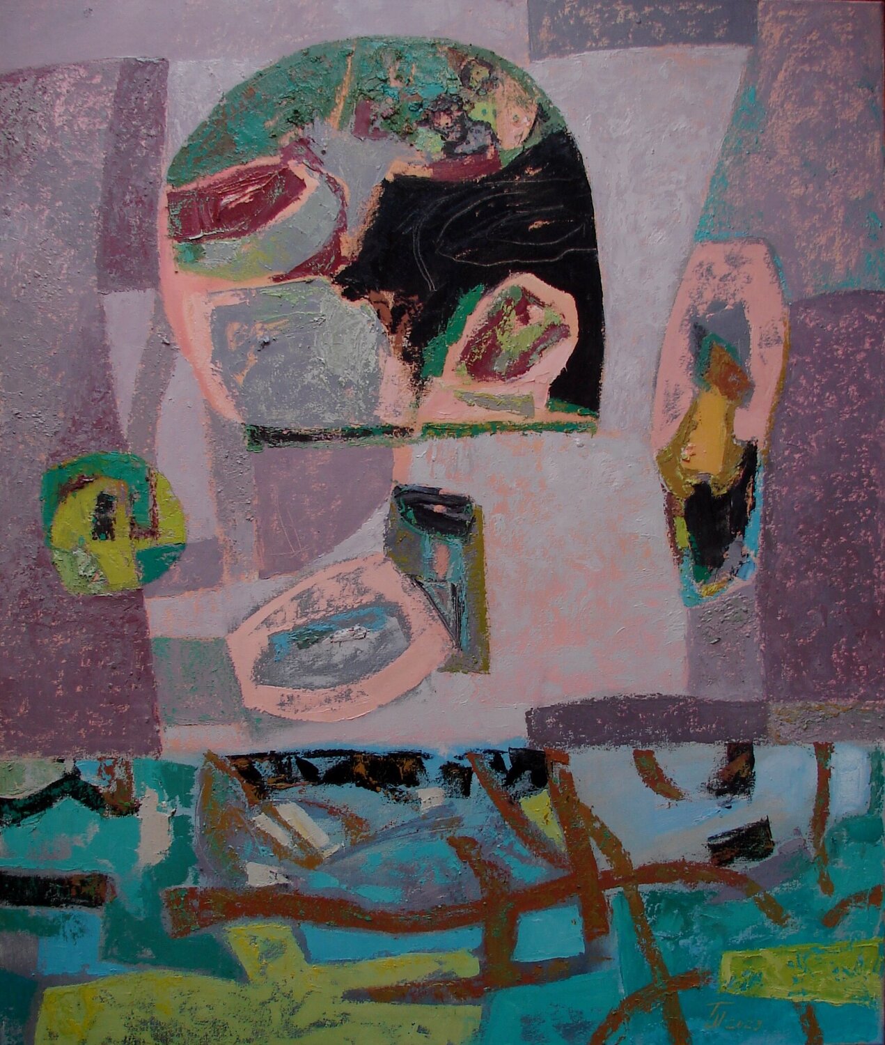 Shape transformation von Tetiana Shuliak (2023): Malerei Öl auf Leinwand - Singulart