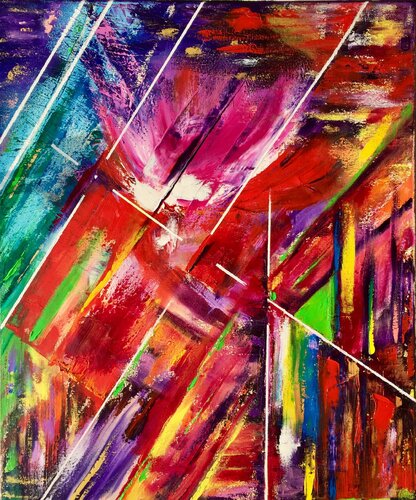 Heartbeat by René Cheng (2019) : Painting Oil on Fabric - Singulart