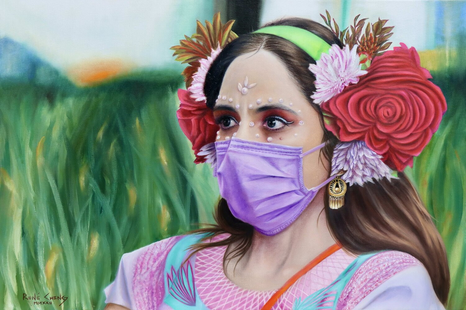 Rene Paintings Flowers