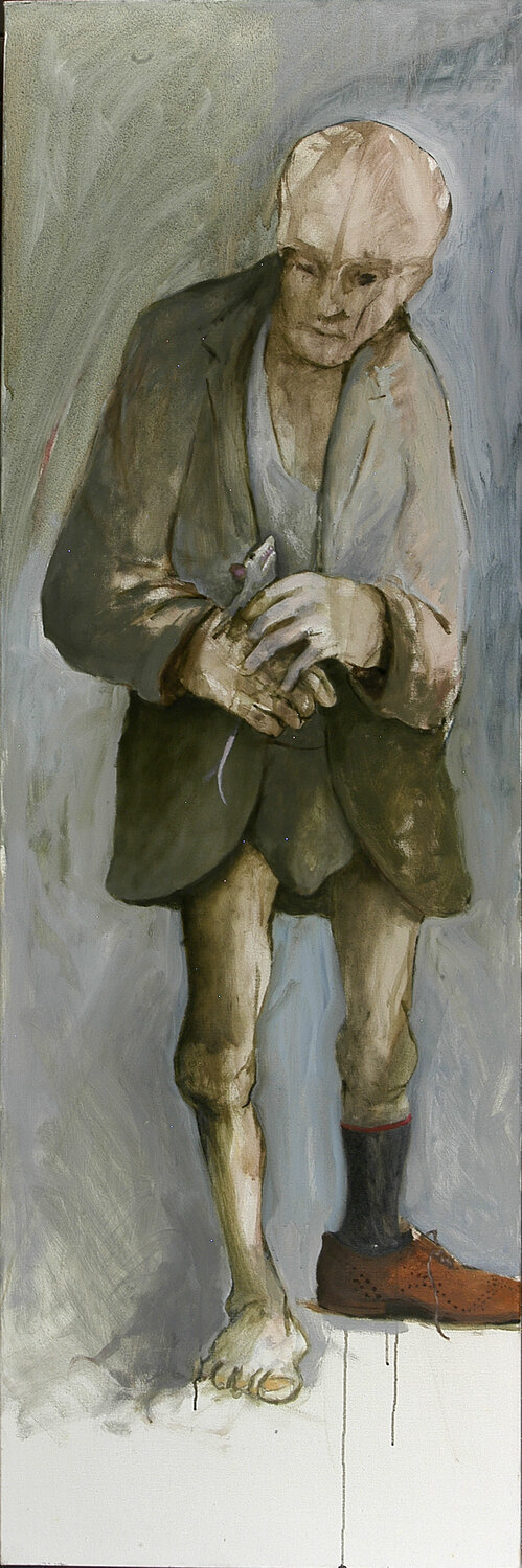 Old Man with Rat by Nathaniel Clark (2021) : Painting Oil on Canvas ...