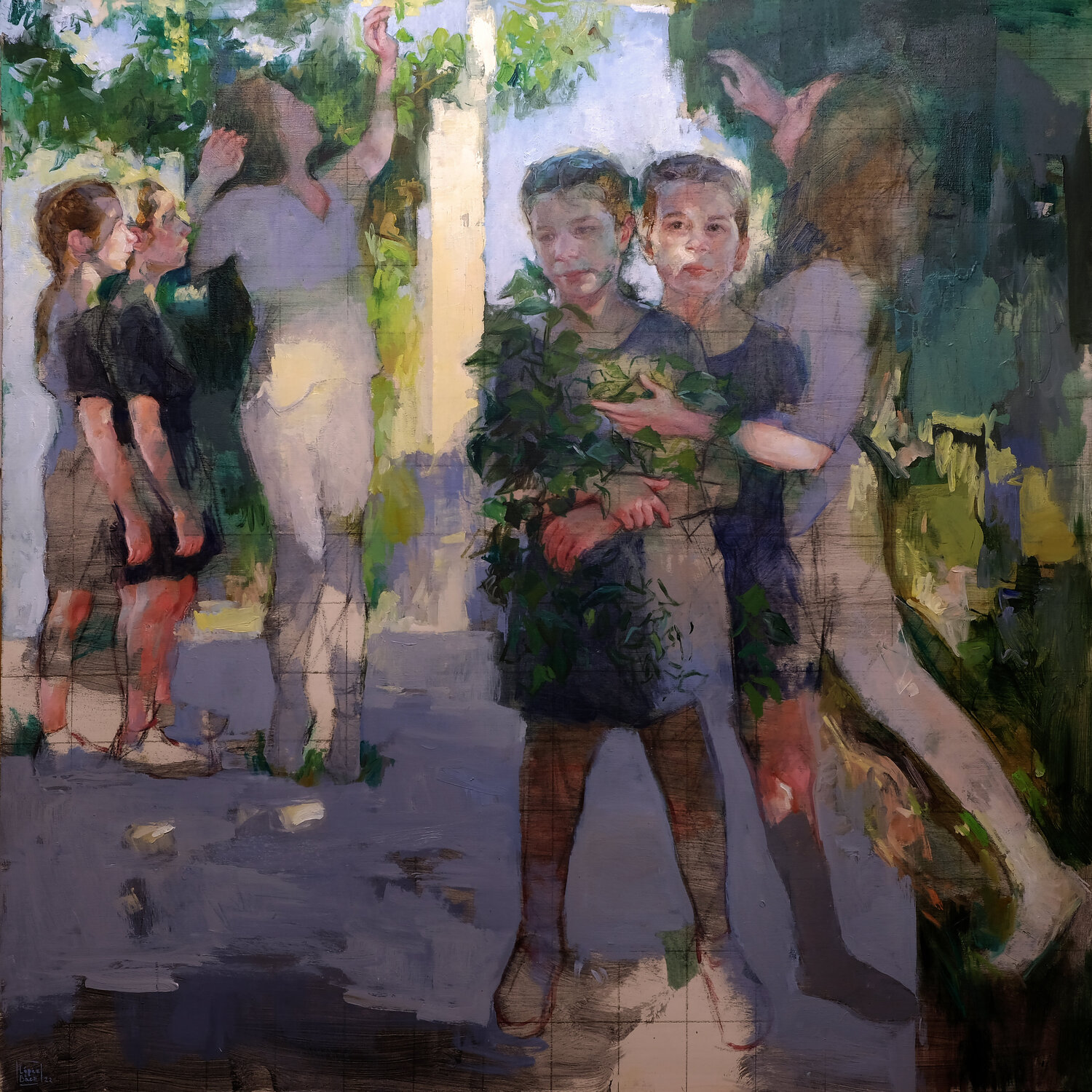 La ley invisible by Pilar López Báez (2022) : Painting Oil, Charcoal on ...