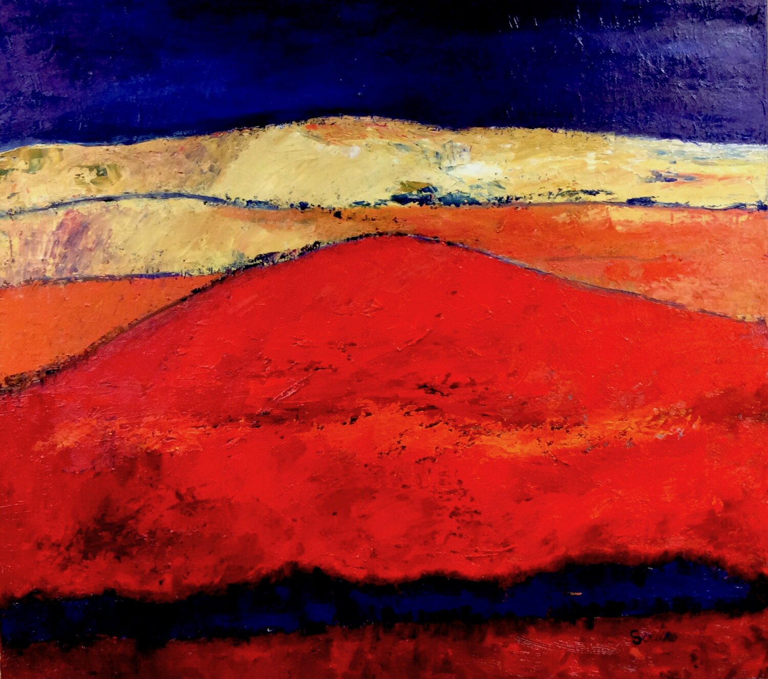 Terra Rossa Grande by Carmelo Sortino (2021) : Painting Oil on Canvas ...