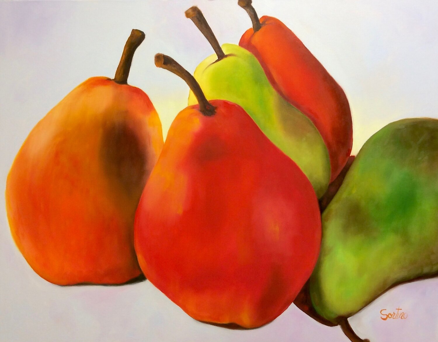 All in together von Carmelo Sortino (2023): Malerei Öl auf Leinwand ...