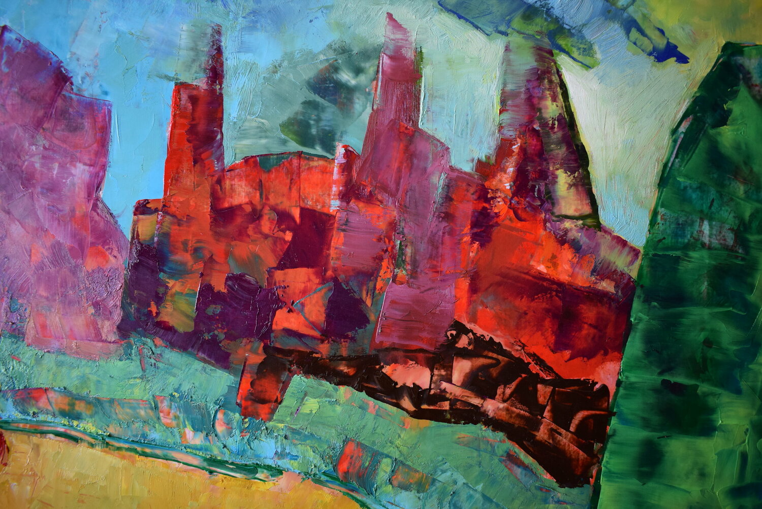 Wo bin ich? von Leszek Nowak (2021): Malerei Öl auf Leinwand - SINGULART