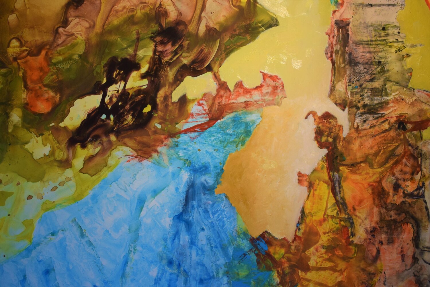 Spuren der Existenz di Leszek Nowak (2023): Pittura a Olio su Tela ...