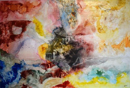 Die Sprache der Wunden I by Leszek Nowak (2023) : Painting Oil on ...