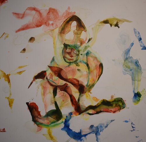 Dwarfs II by Leszek Nowak (2024) : Painting Acrylic, Tempera on Canvas ...