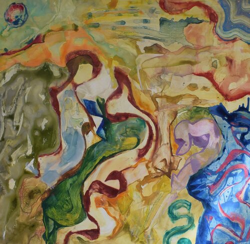 Thoughts of a man de Leszek Nowak (2025): Pintura Acrílico, Tempera en ...