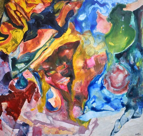 Bad dream de Leszek Nowak (2025): Pintura Acrílico, Tempera en Lienzo ...