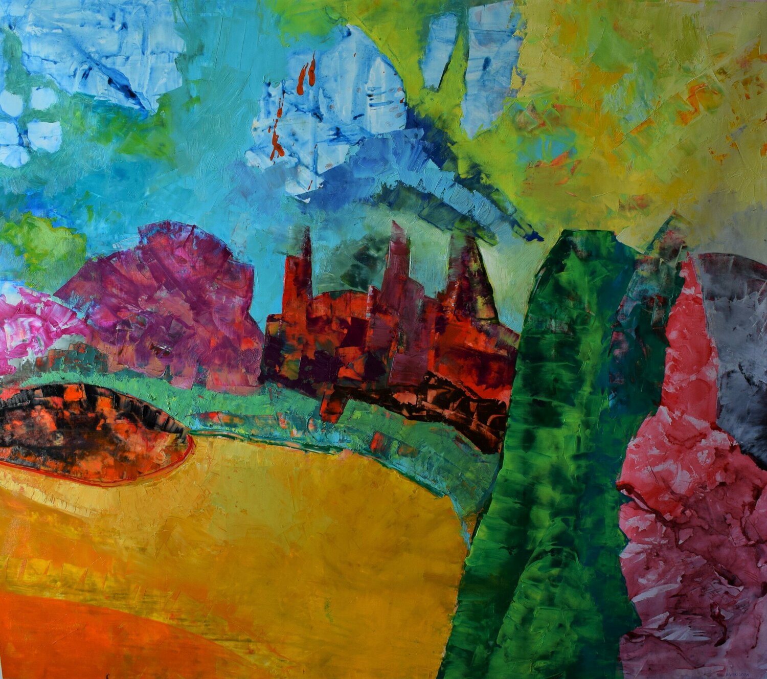 Wo bin ich? von Leszek Nowak (2021): Malerei Öl auf Leinwand - SINGULART