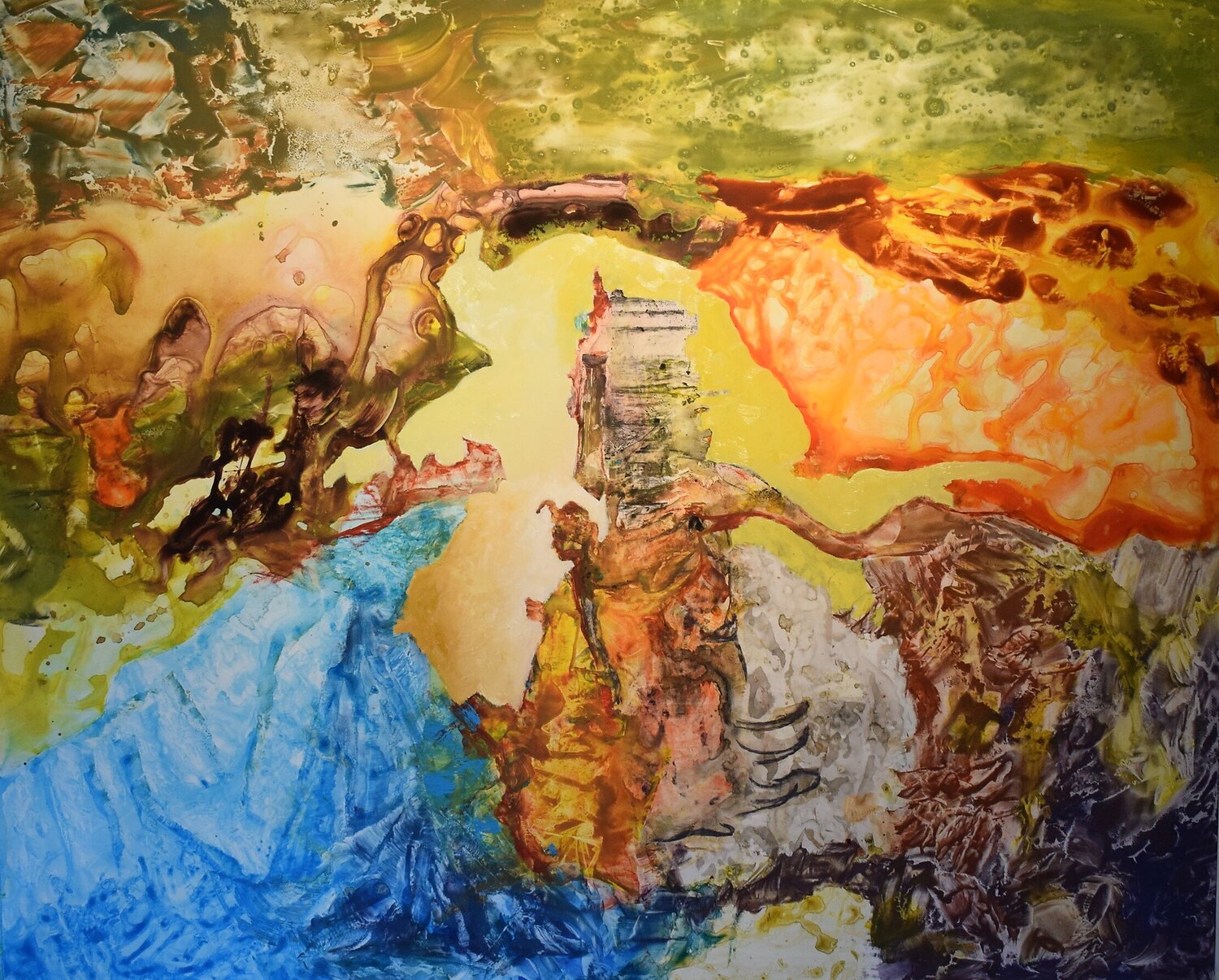 Spuren der Existenz di Leszek Nowak (2023): Pittura a Olio su Tela ...