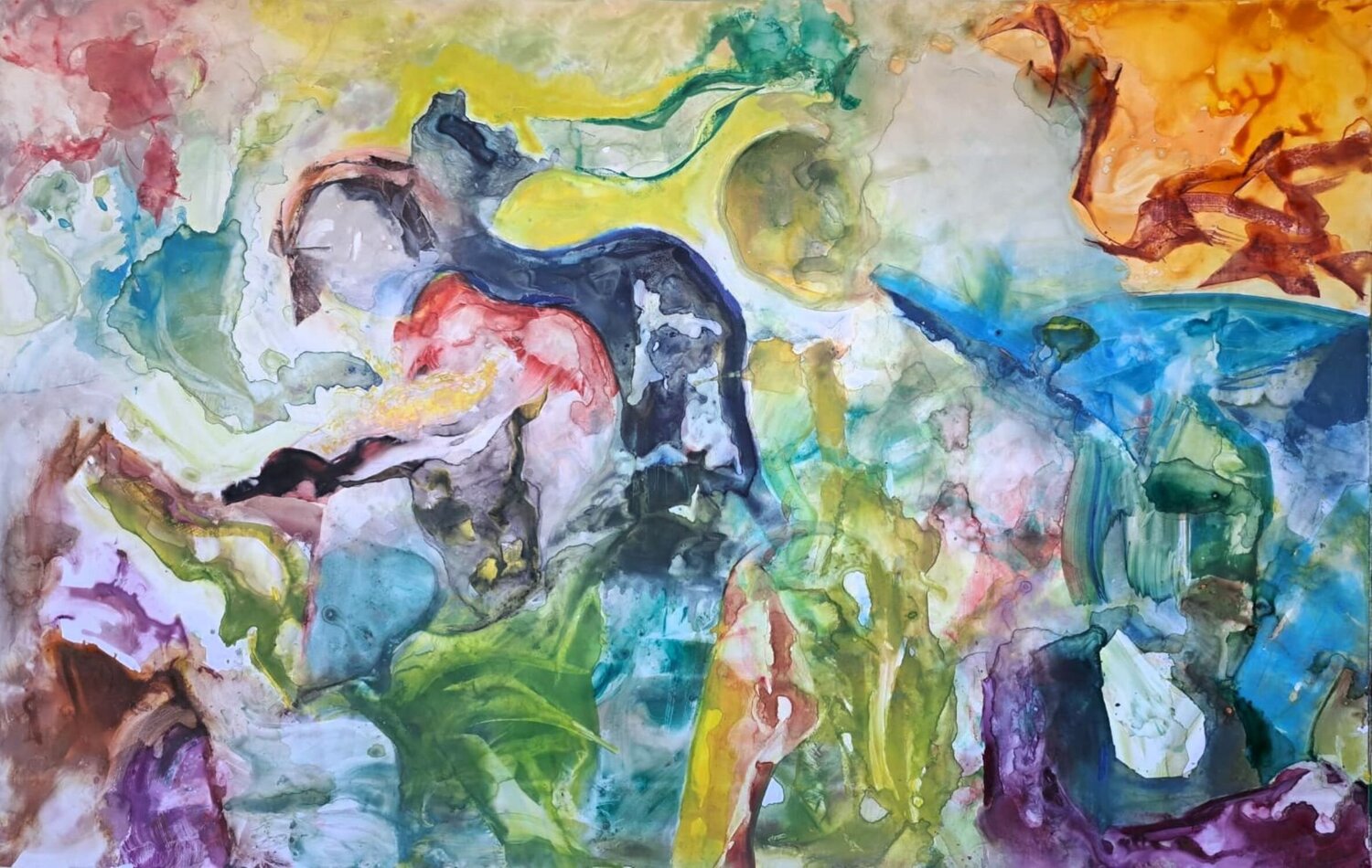 Hide and seek II by Leszek Nowak (2024) : Painting Acrylic, Tempera on ...