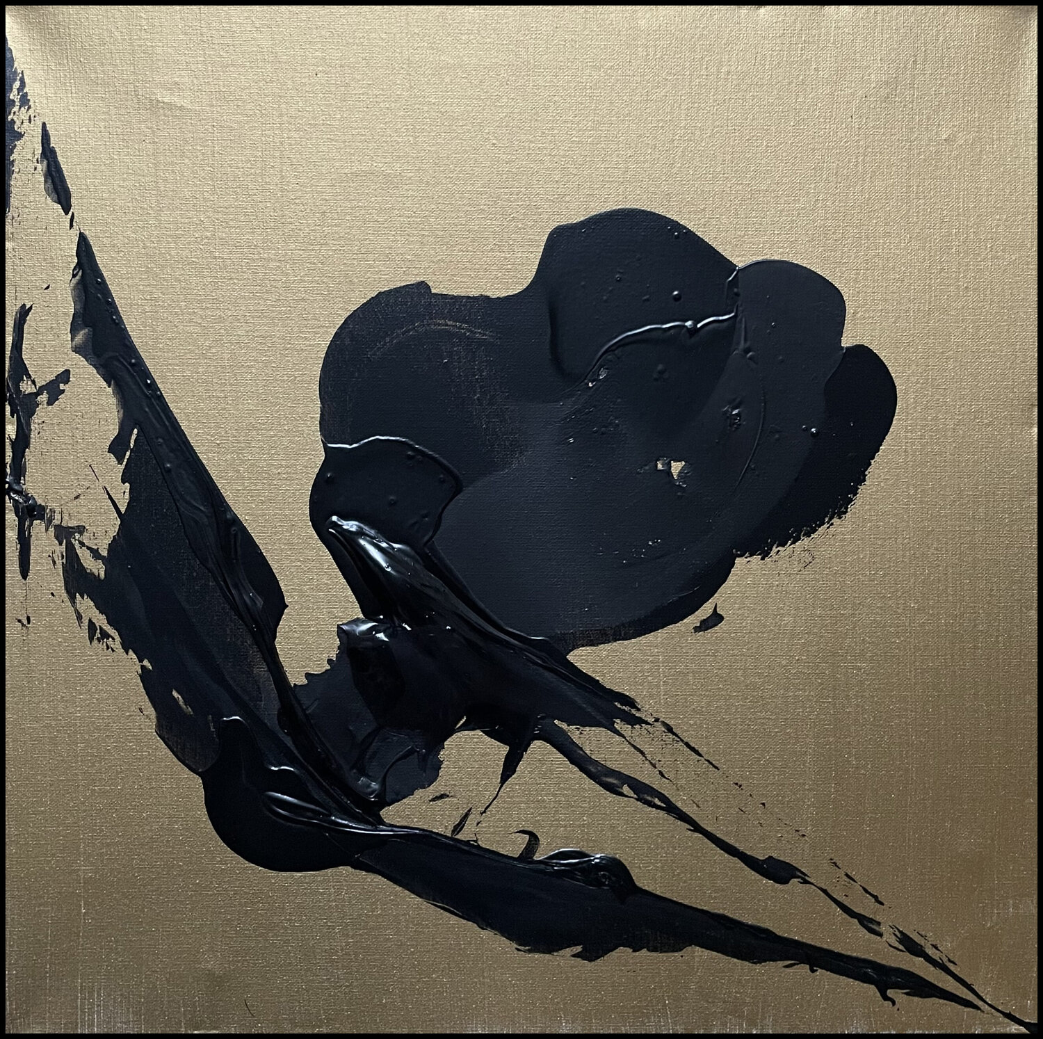 Elegy 4, The Black Flower von Altone Mishino (2023): Malerei Acryl ...
