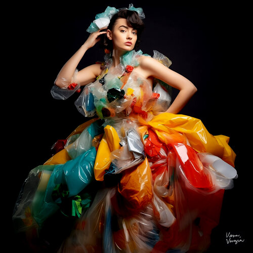Teenage pop dress made from plastic waste by Vava Venezia Dellert (2023 ...