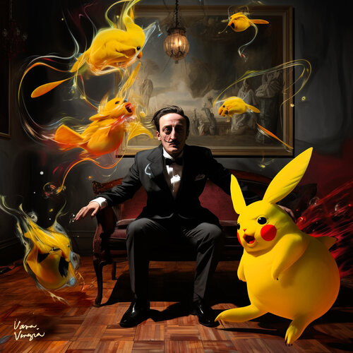 Salvador Dali and the Pokemon Surreal world de Vava Venezia Dellert ...