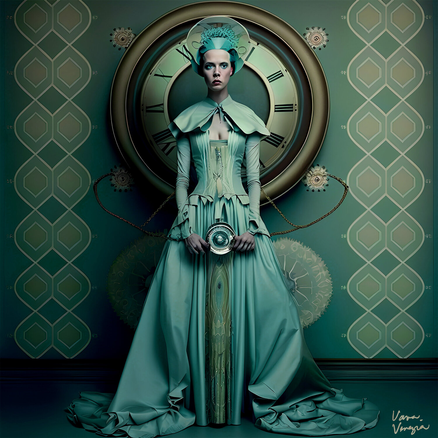 Princess Omega Digital painting on canvas Framed in hand built ...