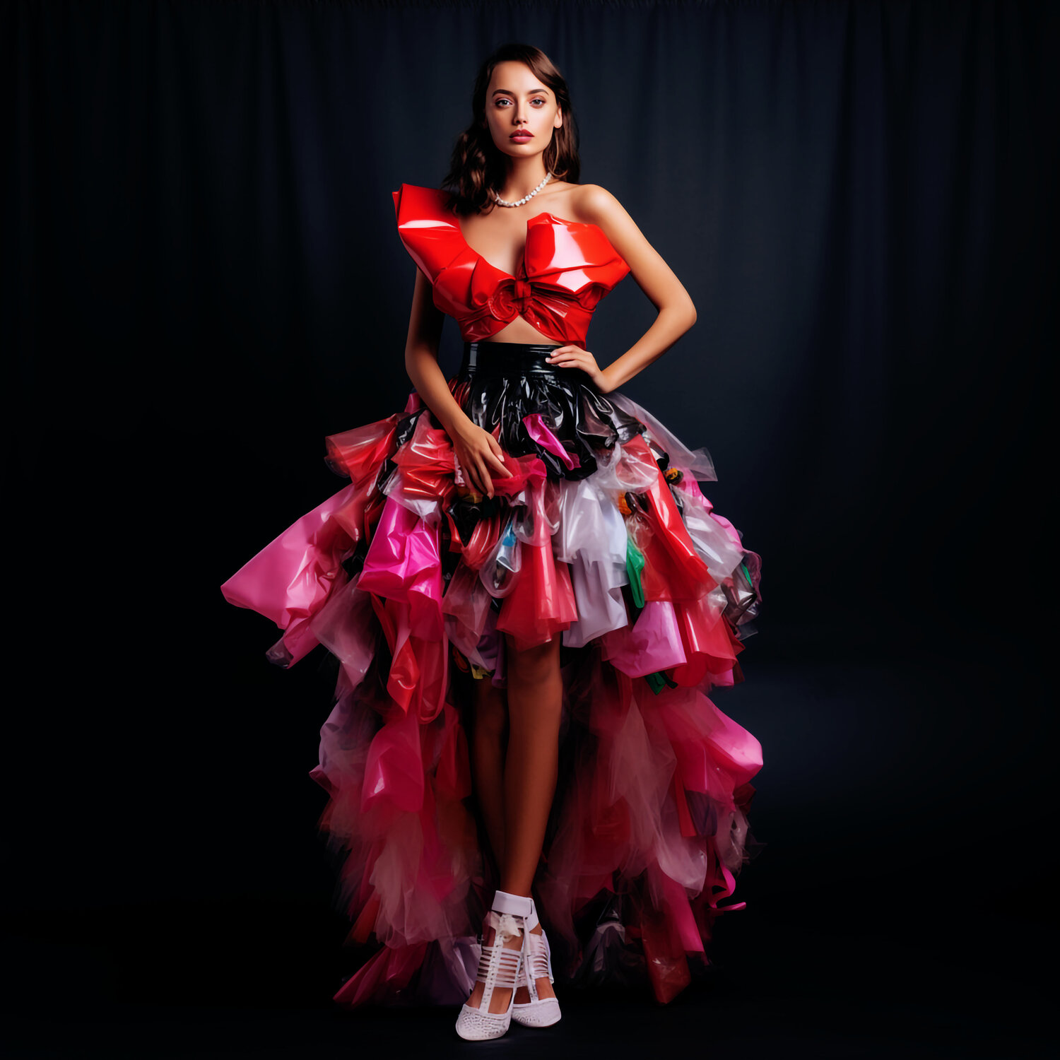Teenage pop dress made from plastic waste by Vava Venezia Dellert (2023 ...