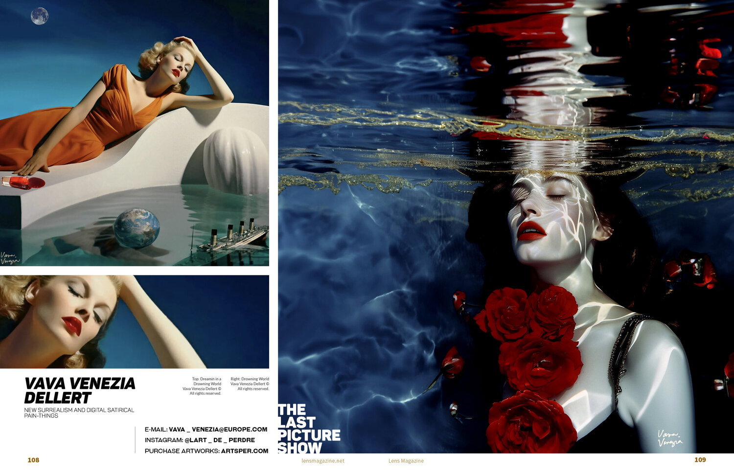 8th Full spread in Lens Art Magazine 2024 by Vava Venezia Dellert (2024) : Photography Digital ...