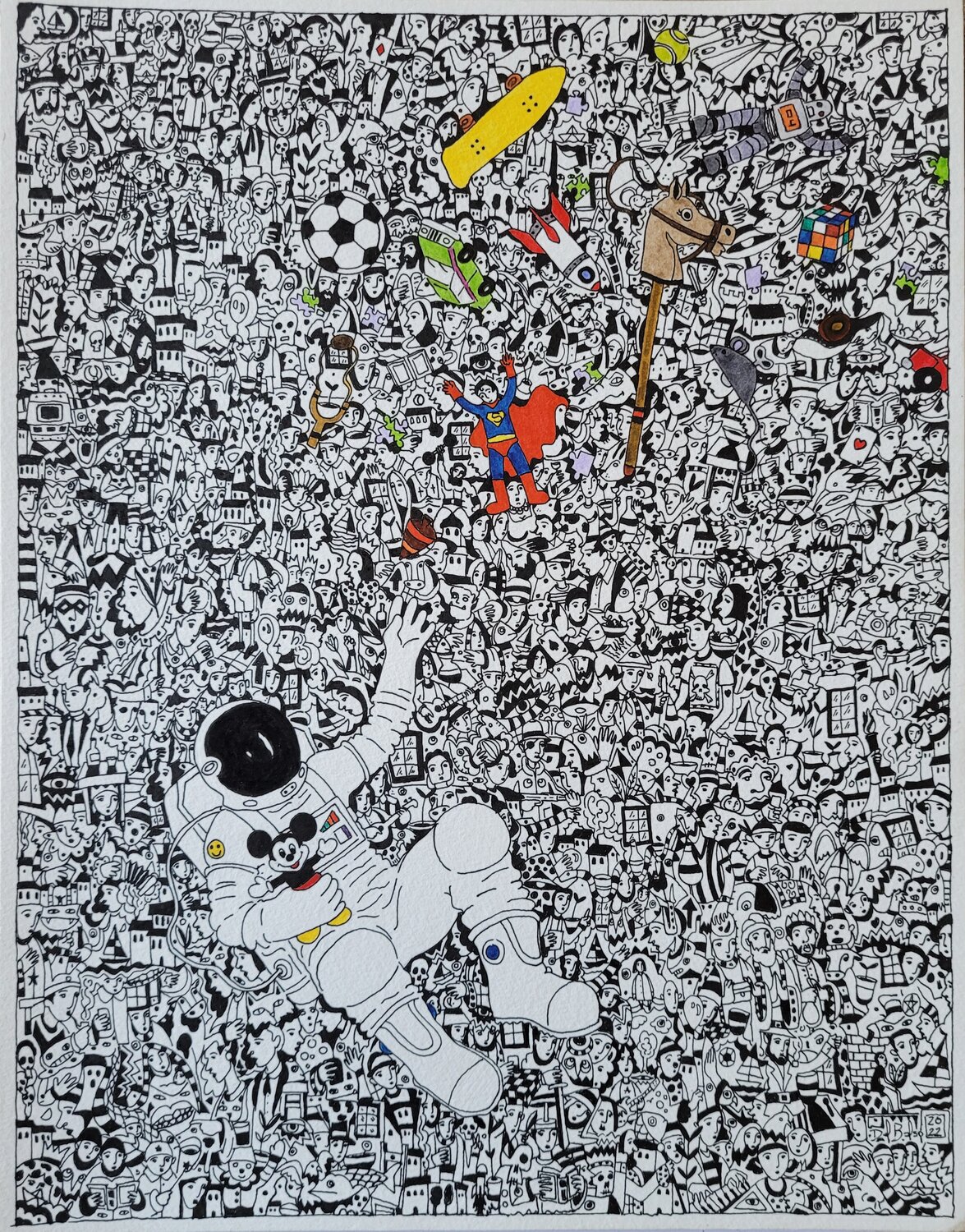 Lost Toys By Juan Del Balso 2022 Drawing India Ink On Paper Singulart