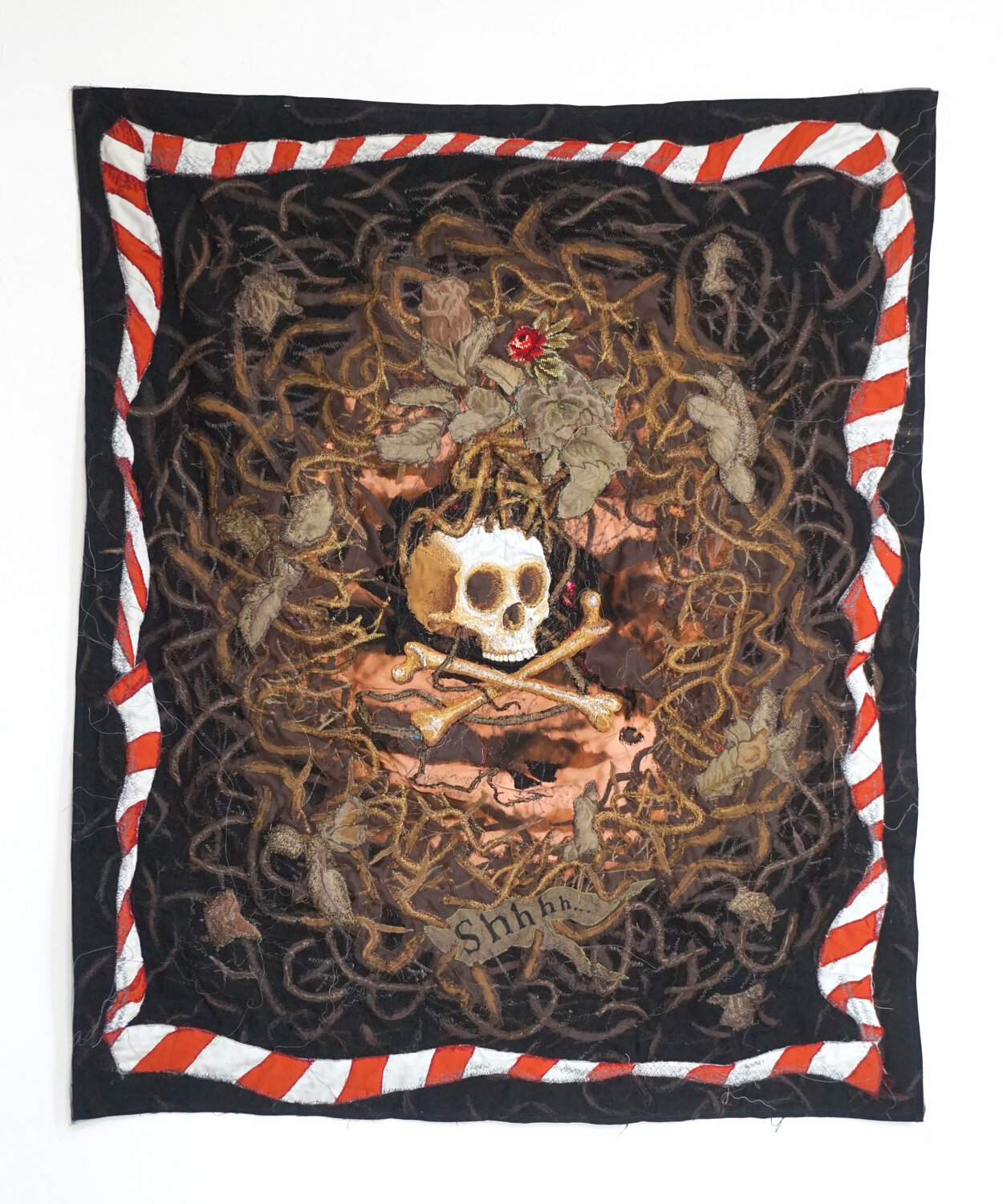 Shhh Skeleton Drawing