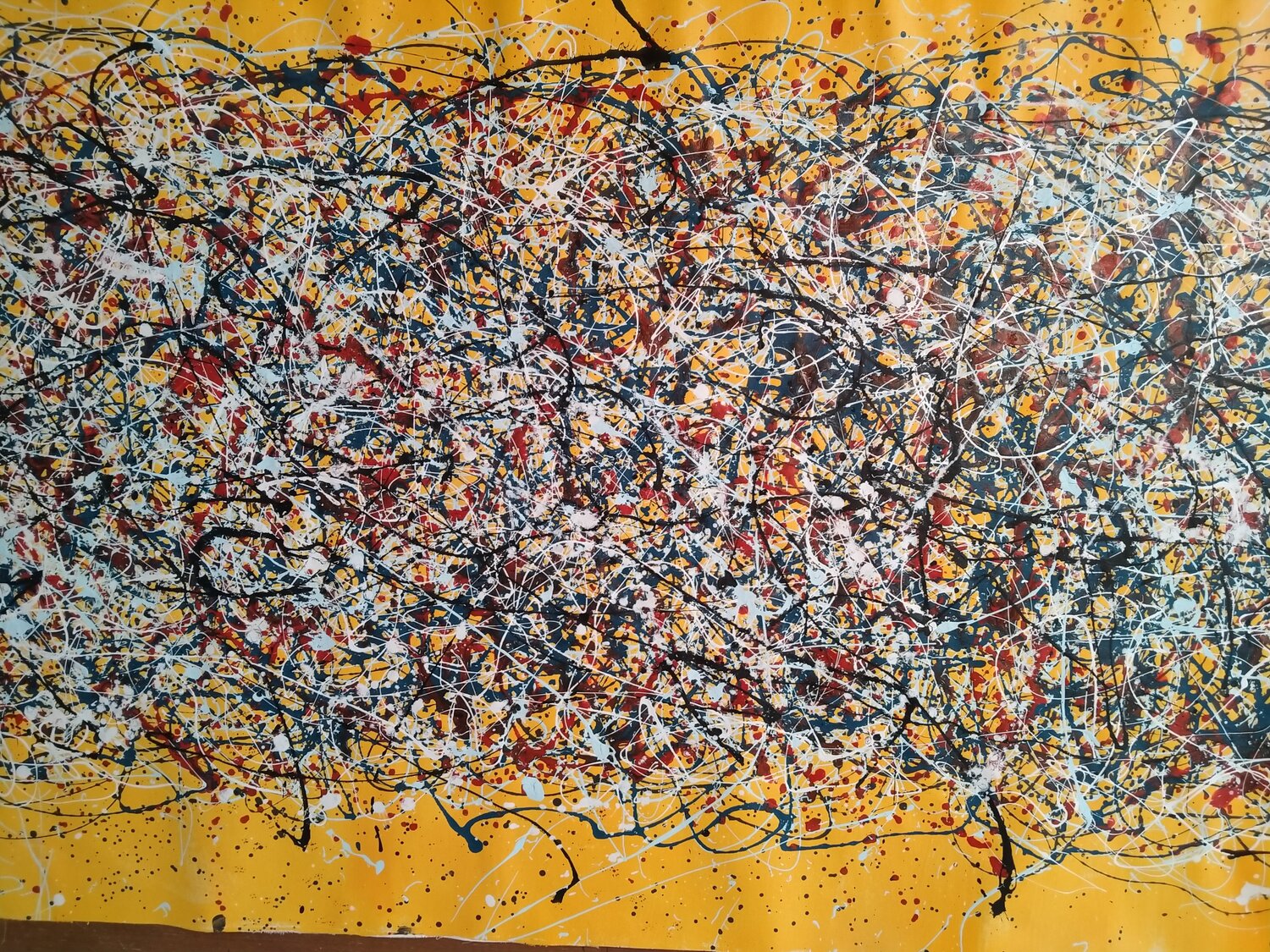 Dripping 6 - 2022 von Alfredo Bertolini (2022): Malerei Emaille auf Leinwand - SINGULART