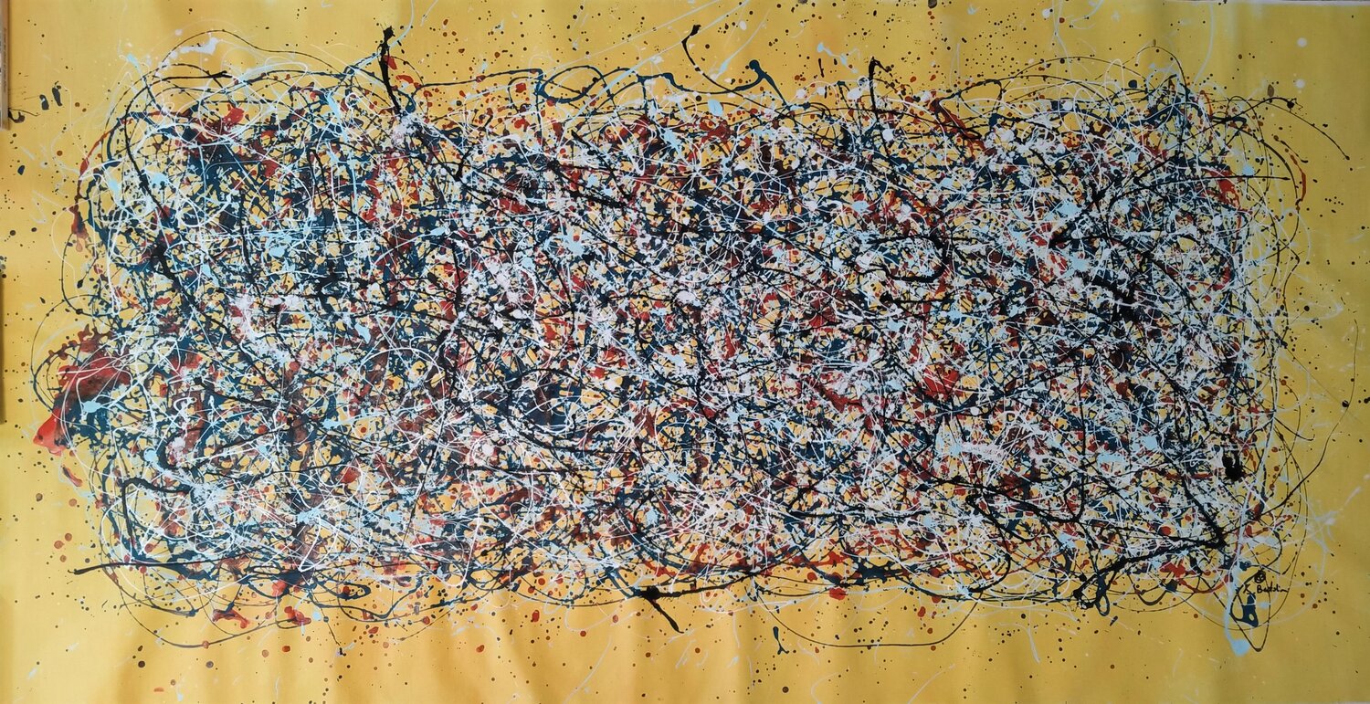 Dripping 6 - 2022 von Alfredo Bertolini (2022): Malerei Emaille auf ...