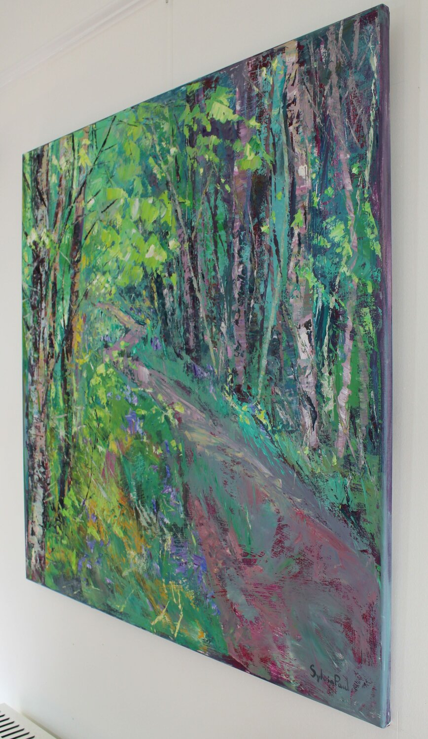 Spring Pathway by Sylvia Paul (2022) : Painting Oil on Canvas - SINGULART