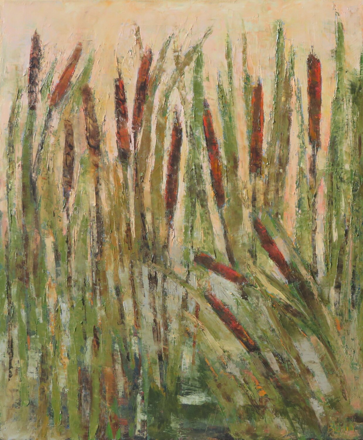 Cattails Painting