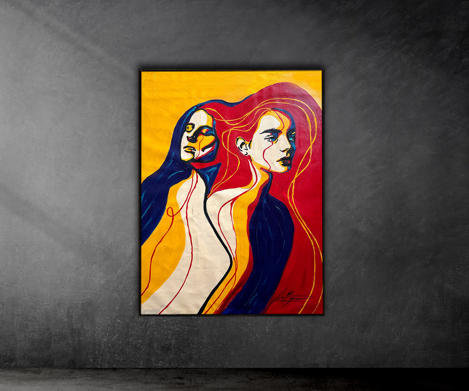 Writer your story XI by Juca Maximo (2023) : Painting Acrylic, Pencil ...