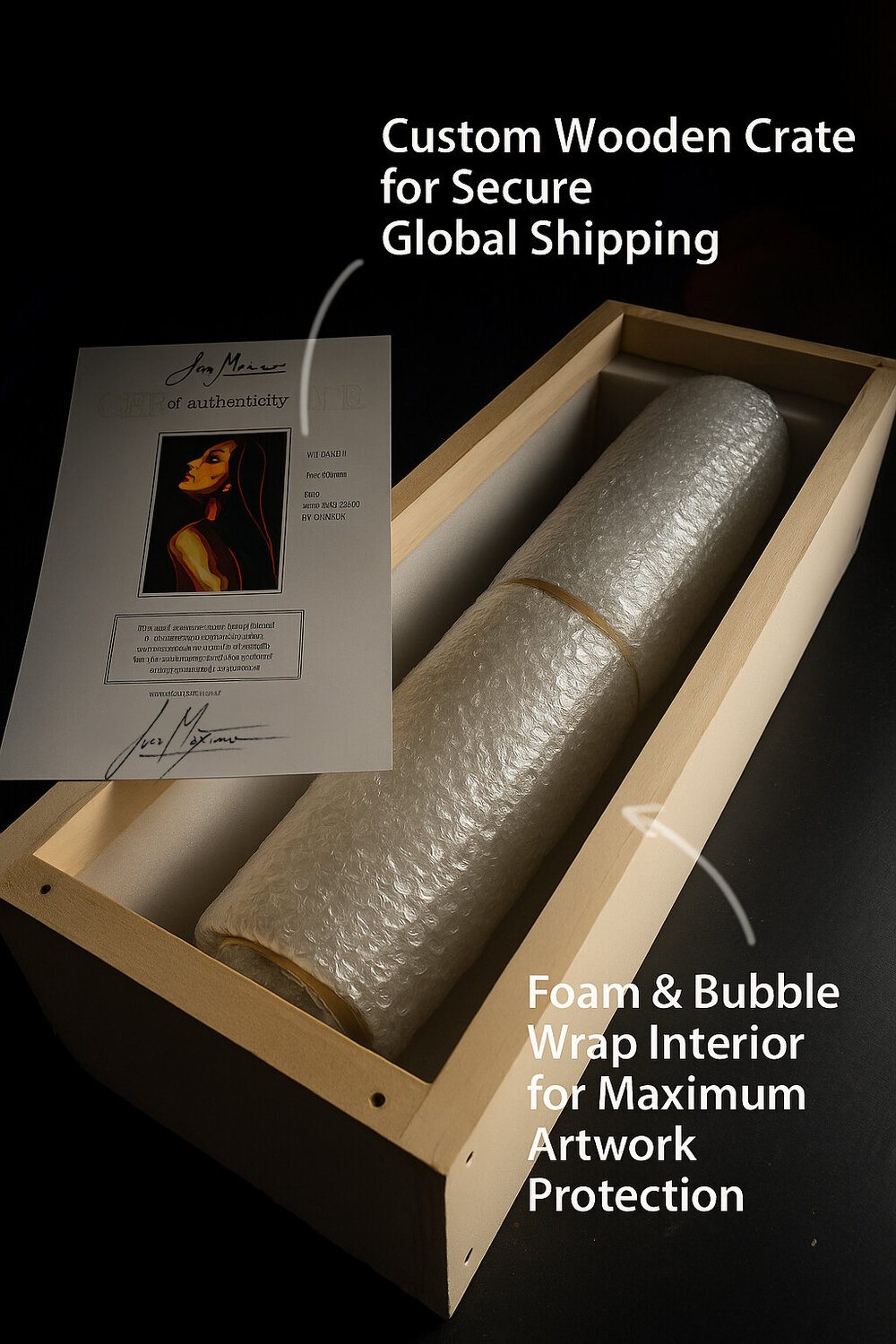 Angelus I — Figurative Gold Painting from Artist’s Italian Residency ...